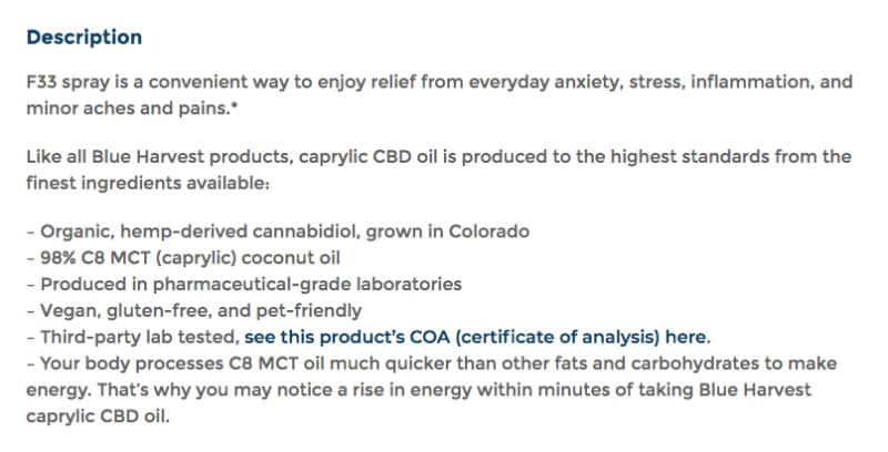 How to Read a COA - Blue Harvest